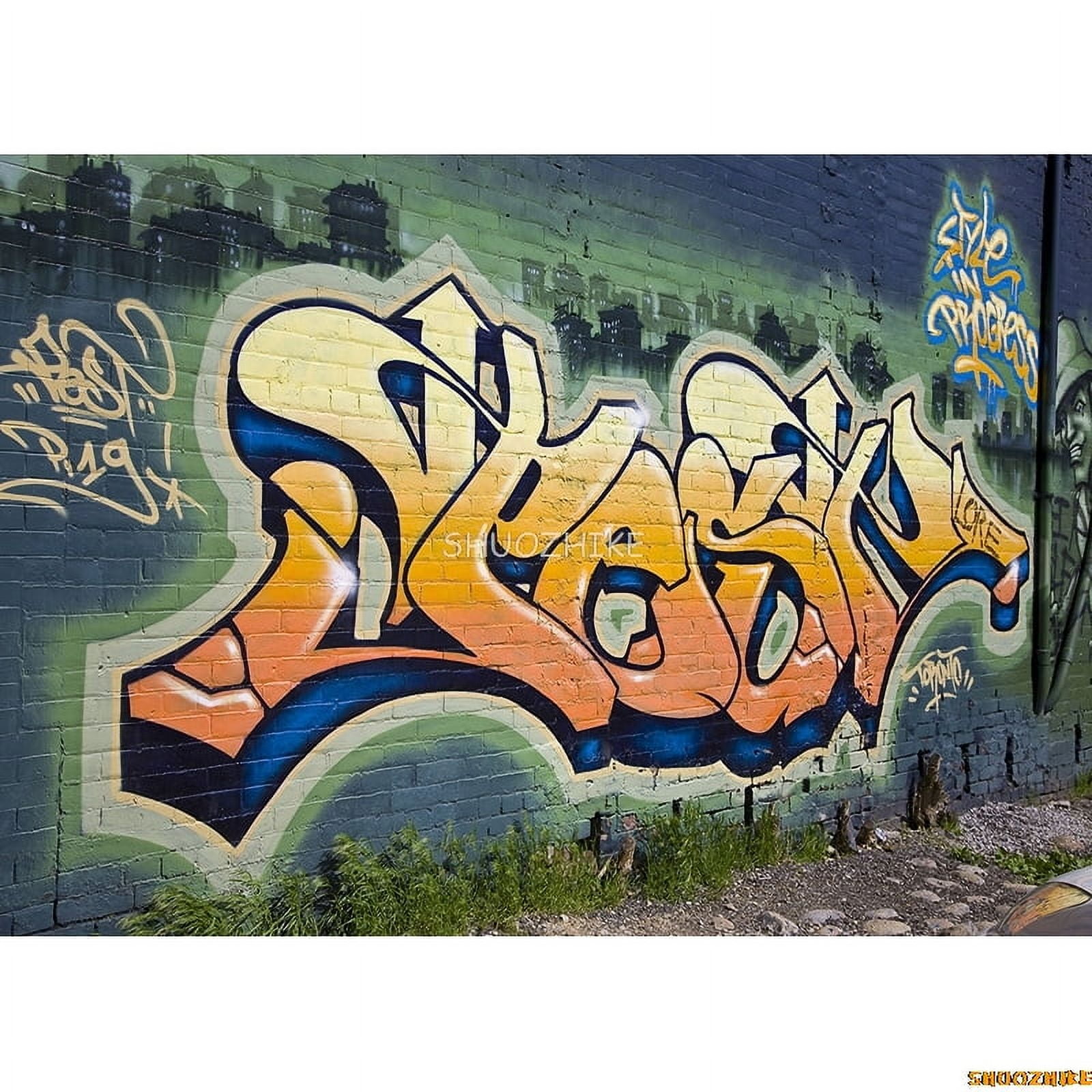 Graffiti Antique Brick Wall Photography Backdrops Props Cemt Texture St ...