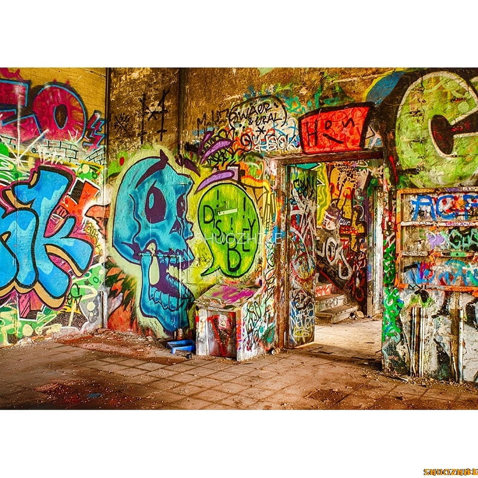 Graffiti Antique Brick Wall Photography Backdrops Props Cemt Texture St ...