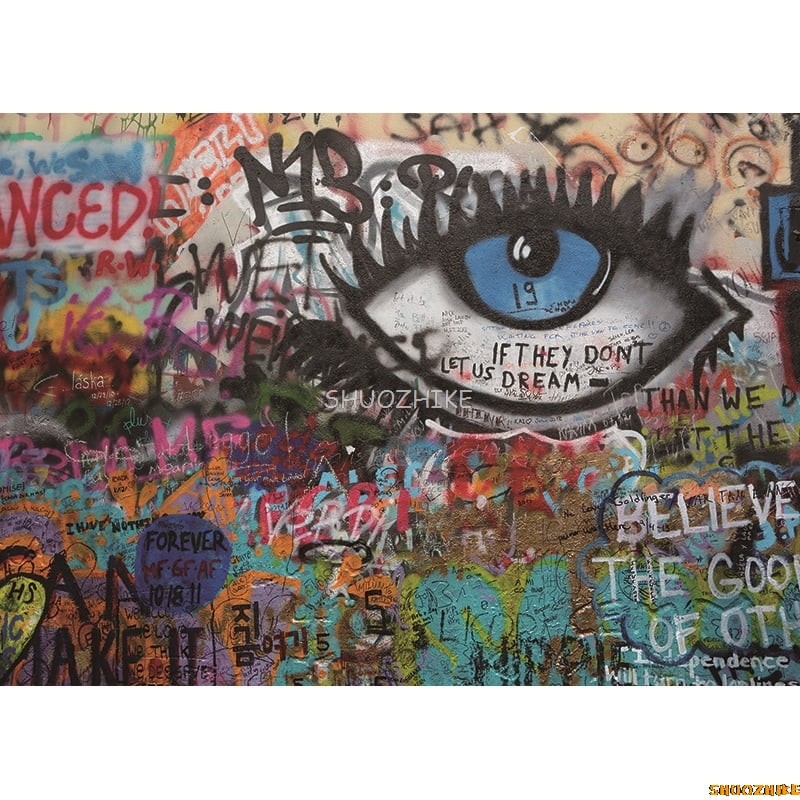 Graffiti Antique Brick Wall Photography Backdrops Props Cemt Texture St ...