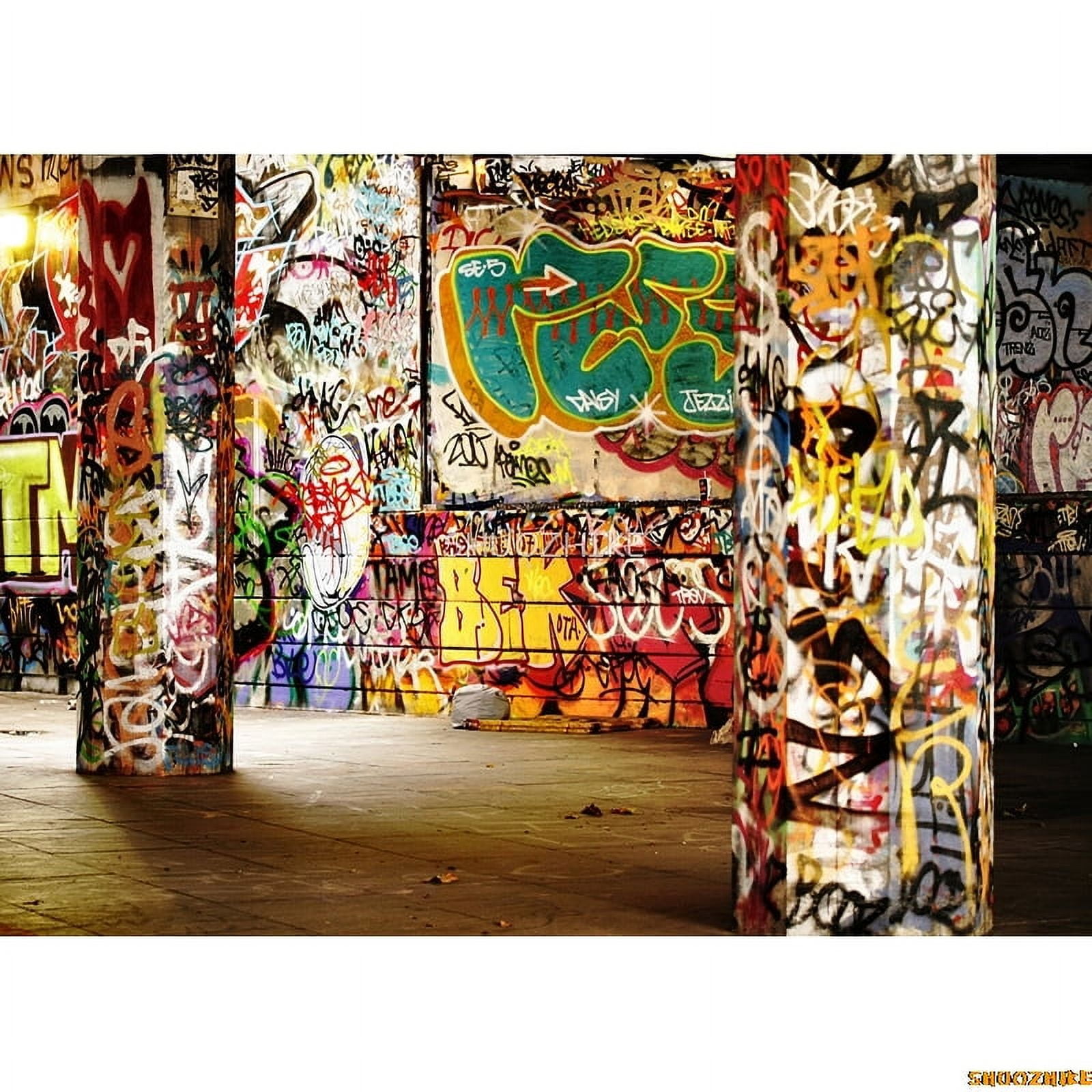 Graffiti Antique Brick Wall Photography Backdrops Props Cemt Texture St ...