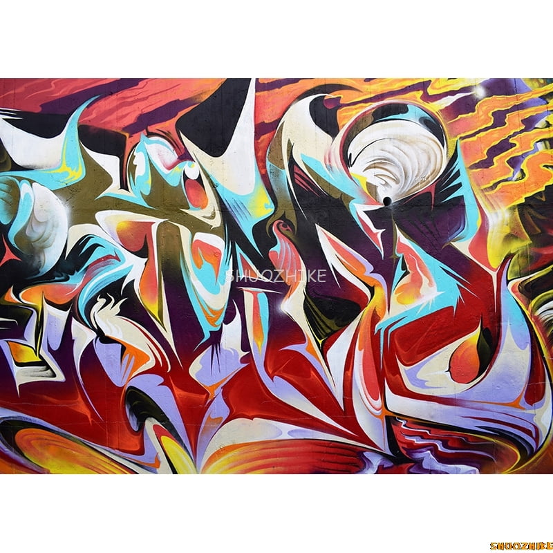 Graffiti Antique Brick Wall Photography Backdrops Props Cemt Texture St ...