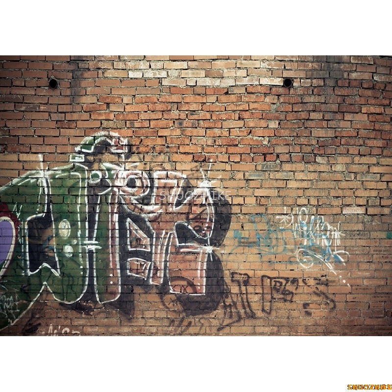 Graffiti Antique Brick Wall Photography Backdrops Props Cemt Texture St ...