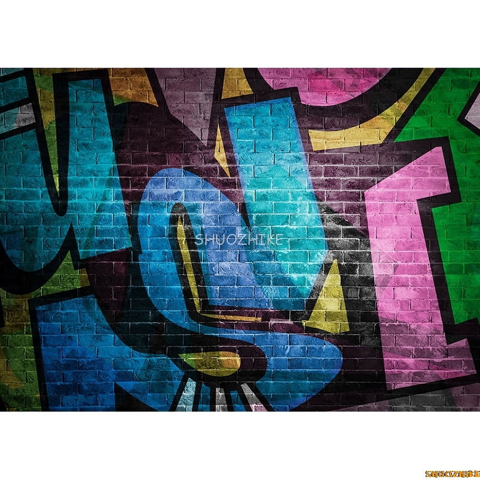 Graffiti Antique Brick Wall Photography Backdrops Props Cemt Texture St ...