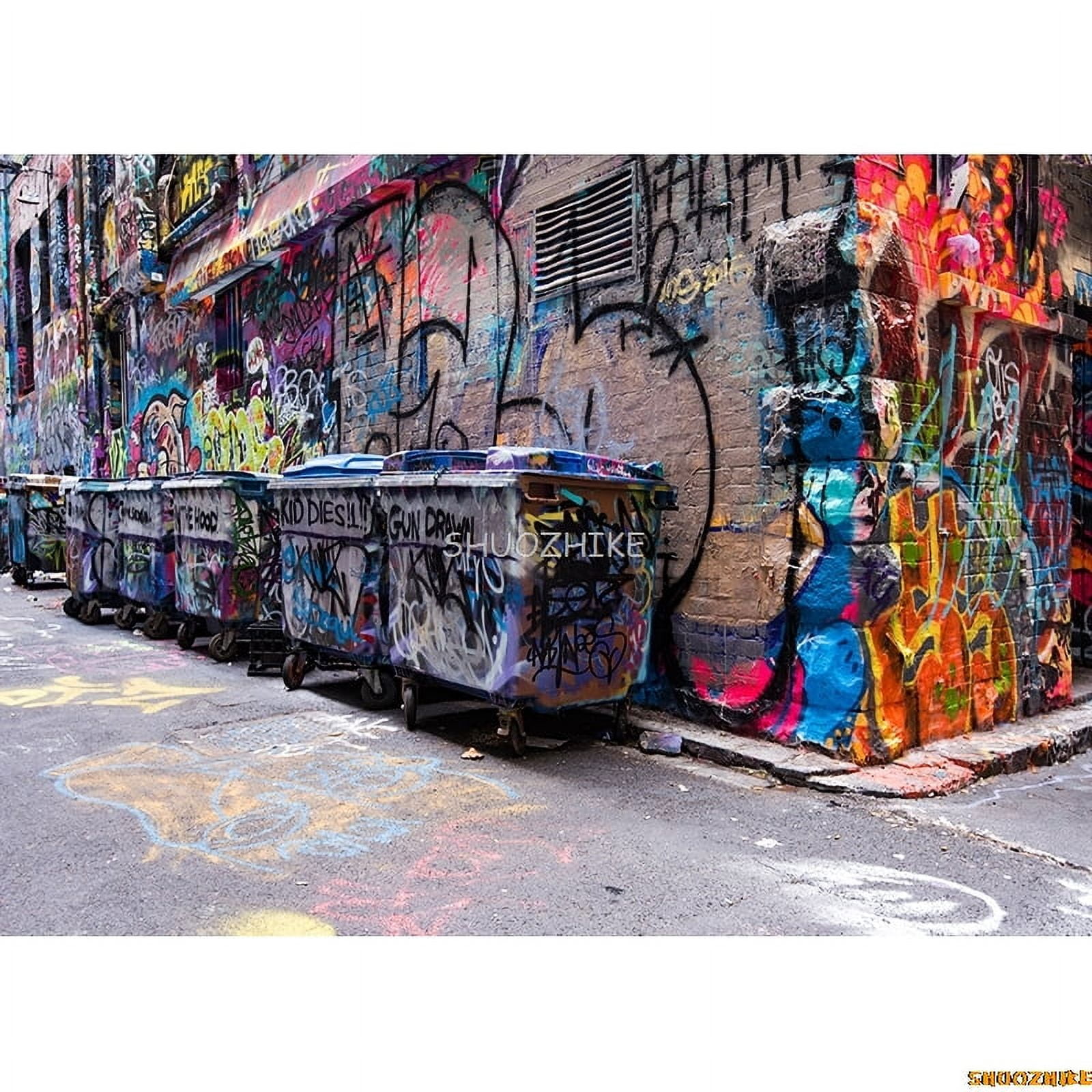Graffiti Antique Brick Wall Photography Backdrops Props Cemt Texture St ...
