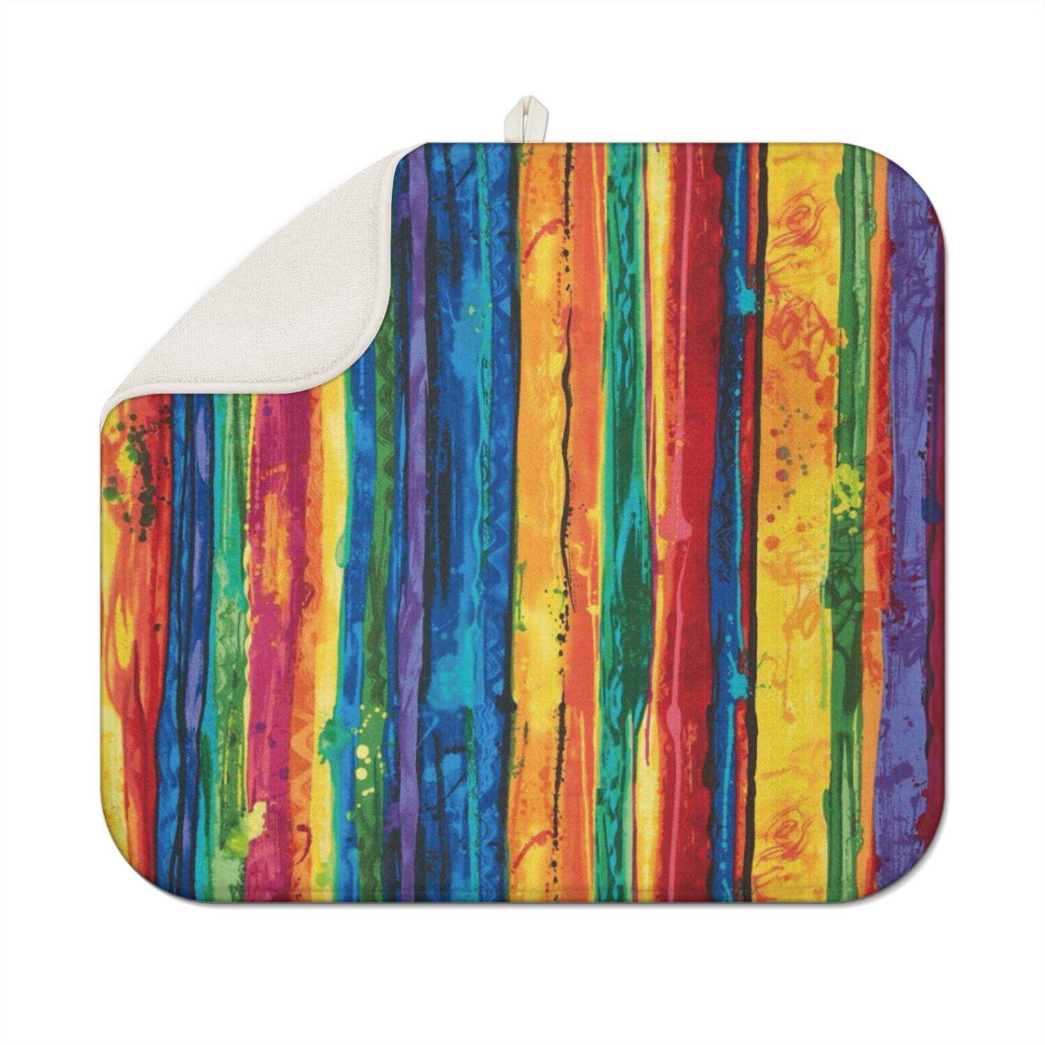 Graffiti Art Dish Drying Mat – Urban Street Style Design, Edgy Addition ...