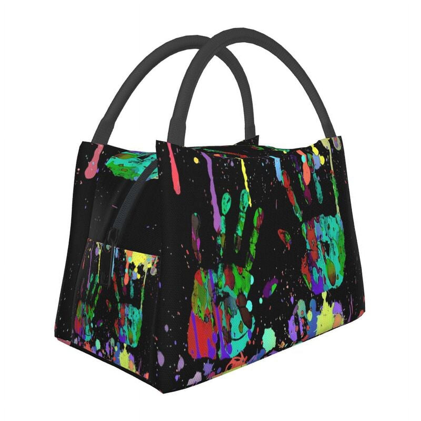Graffiti Art Paint Splatter Lunch Boxes Women Street Cooler Thermal ...