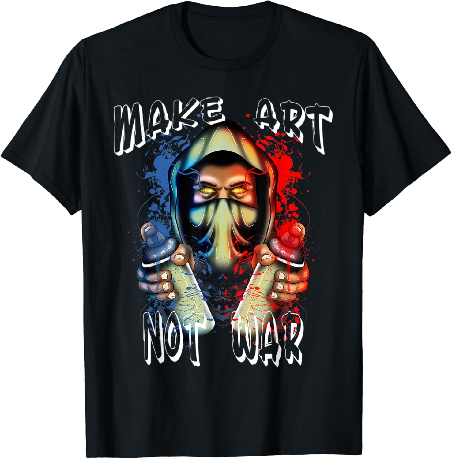 Graffiti Artist With Spray Cans Tagger Street Art T-Shirt - Walmart.com