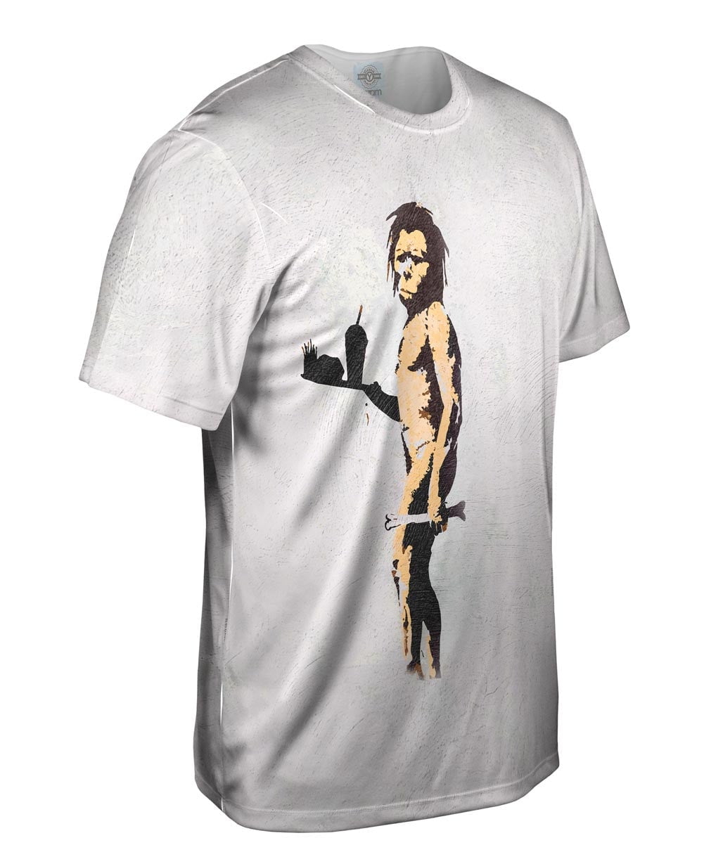 Graffiti Banksy Apeman Fast Food Hunter Mens T-Shirt All Over Print ...