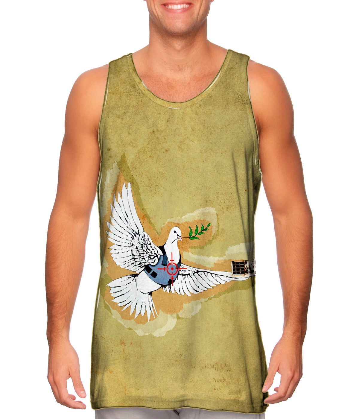 Graffiti Banksy Dove Tank Top - Walmart.com