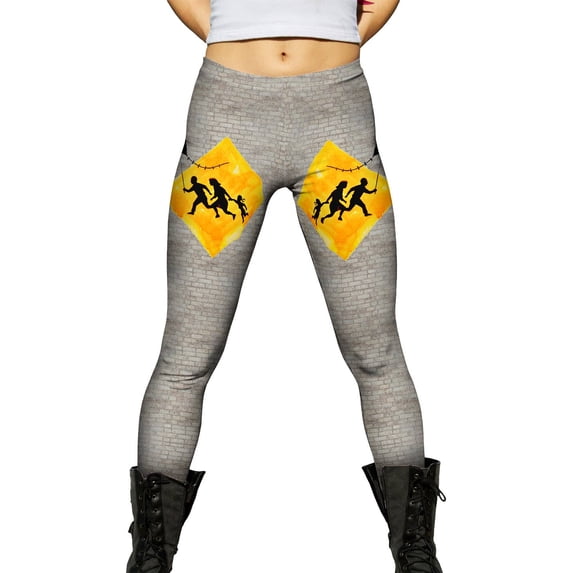 Graffiti Banksy Family Kite Flying Leggings - Walmart.com