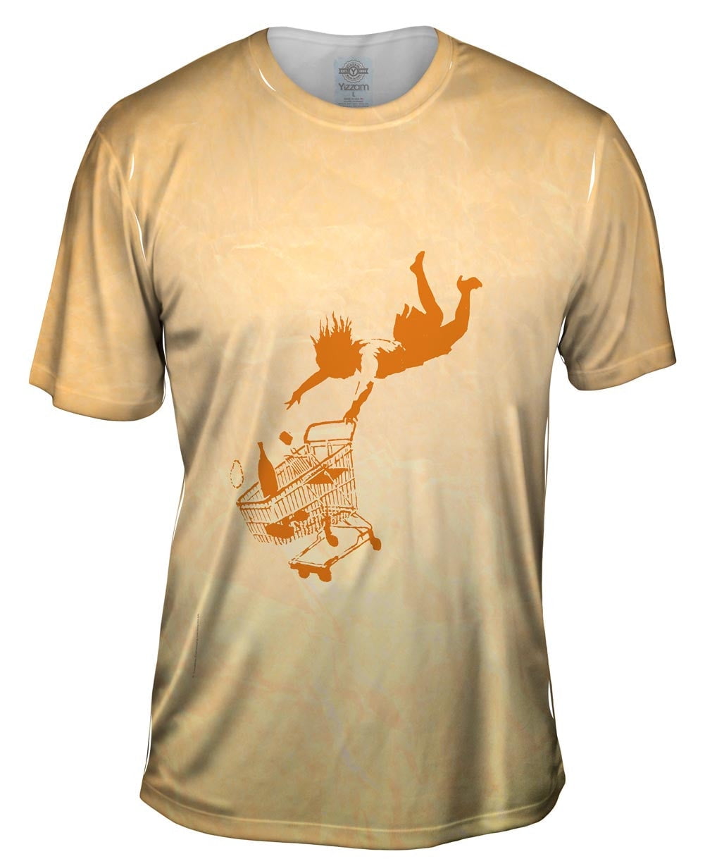 Graffiti Banksy Shoppping Cart Fall Mens T-Shirt All Over Print ...
