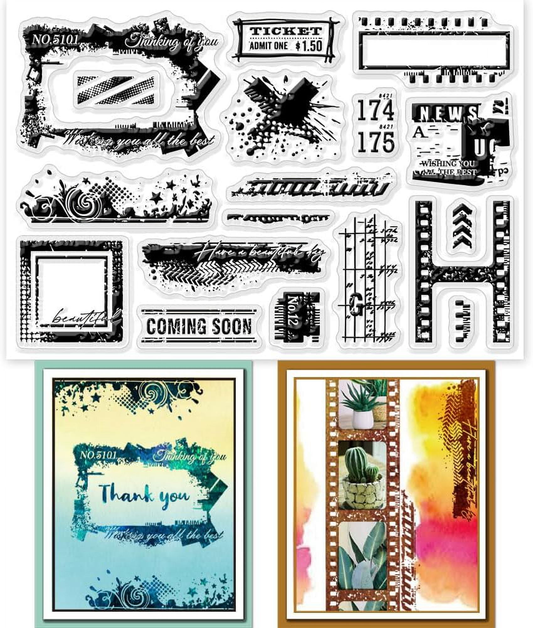 Graffiti Border Clear Stamps for DIY Scrapbooking Graffiti Film Frame ...