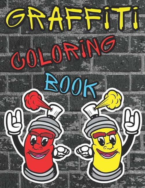 Graffiti Coloring Book: Stress Relief Colouring Books for Kids Teens ...