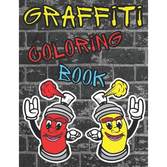 Graffiti Coloring Book: Stress Relief Colouring Books for Kids Teens ...