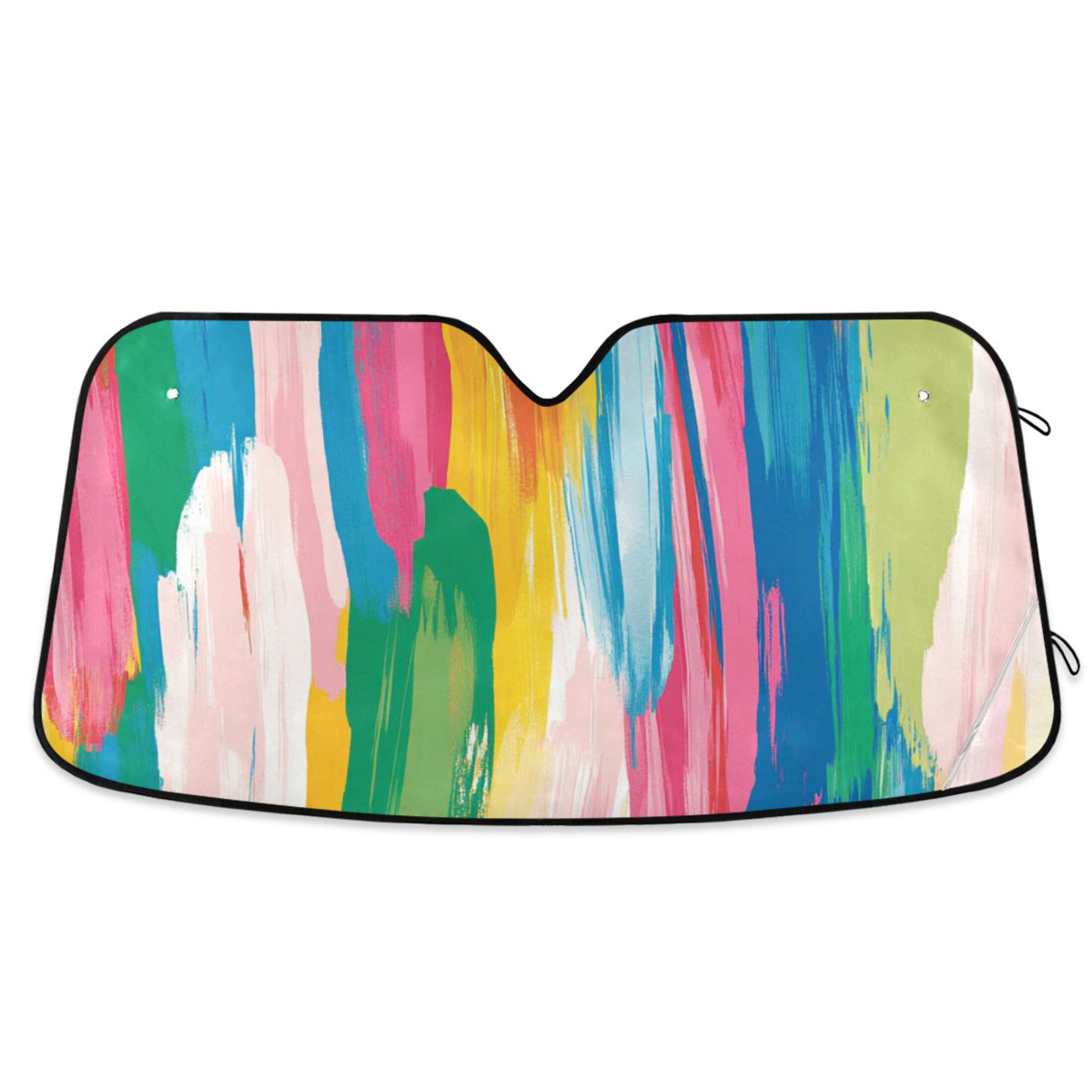 Graffiti Colors Car Windshield Sun Shade Reflector Sunshade Foldable ...