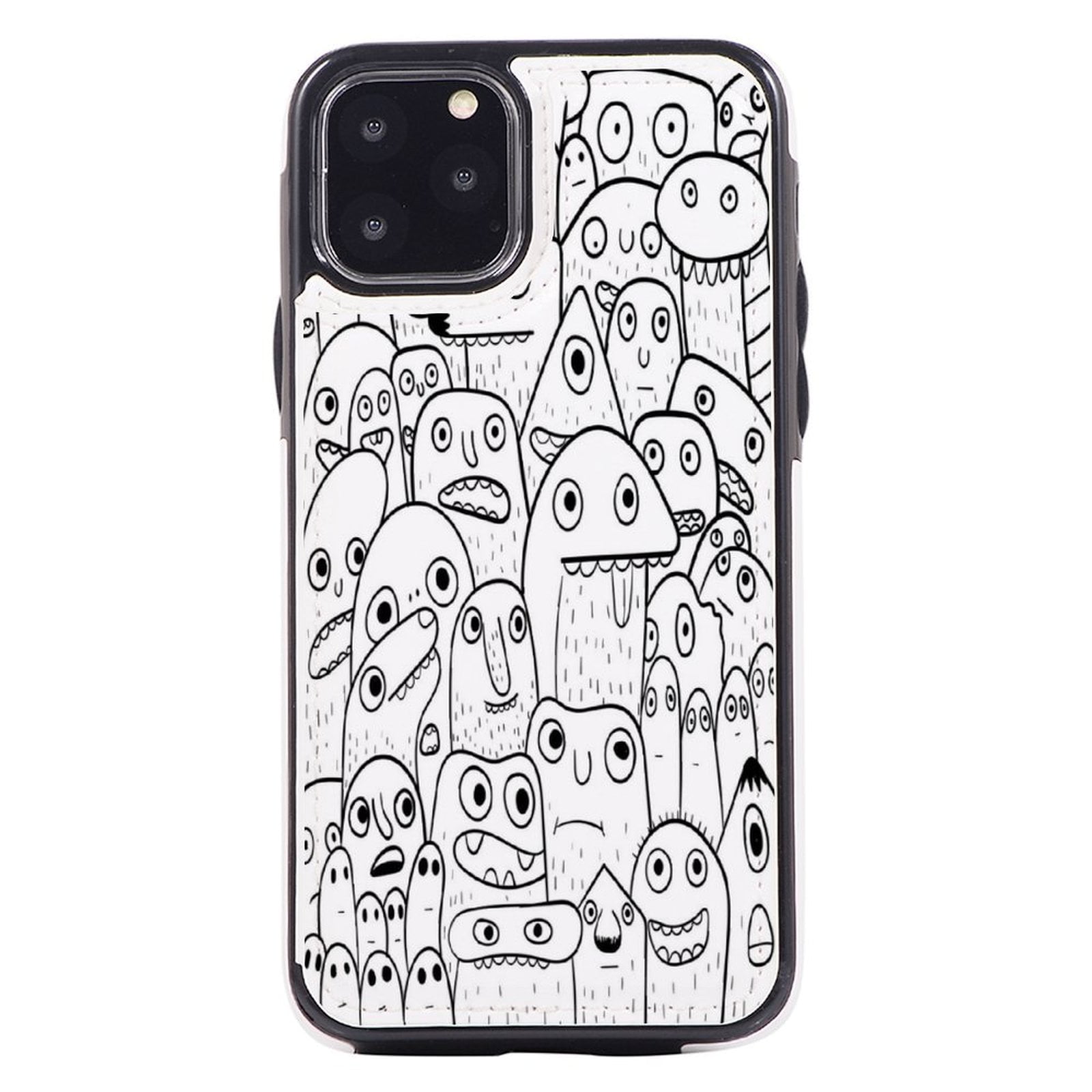 Graffiti, Crowded, Crowded, Black And White Leather Wallet Case for ...