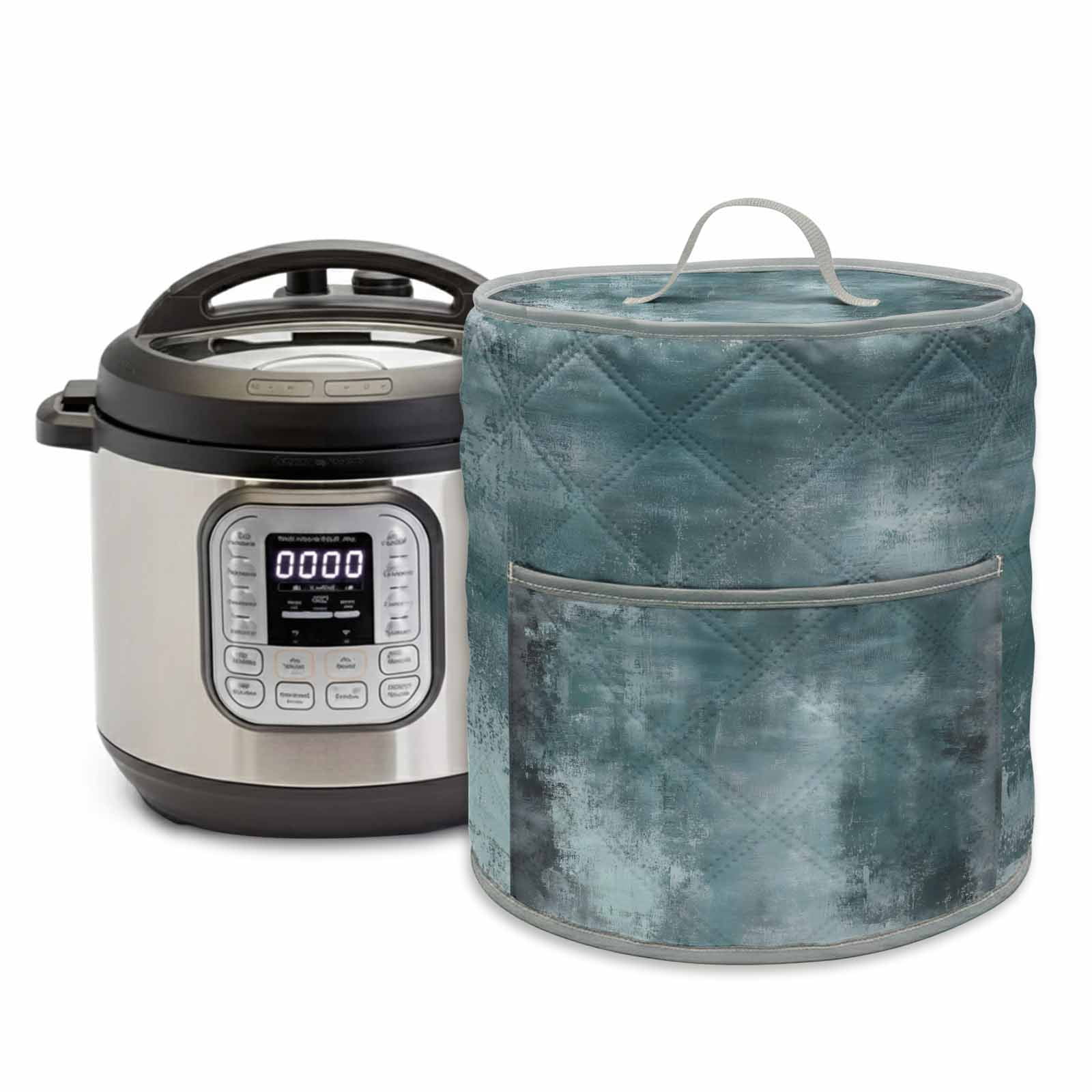 Graffiti Effects Modern Art Pressure Cooker Cover Teal Watercolor Dust ...