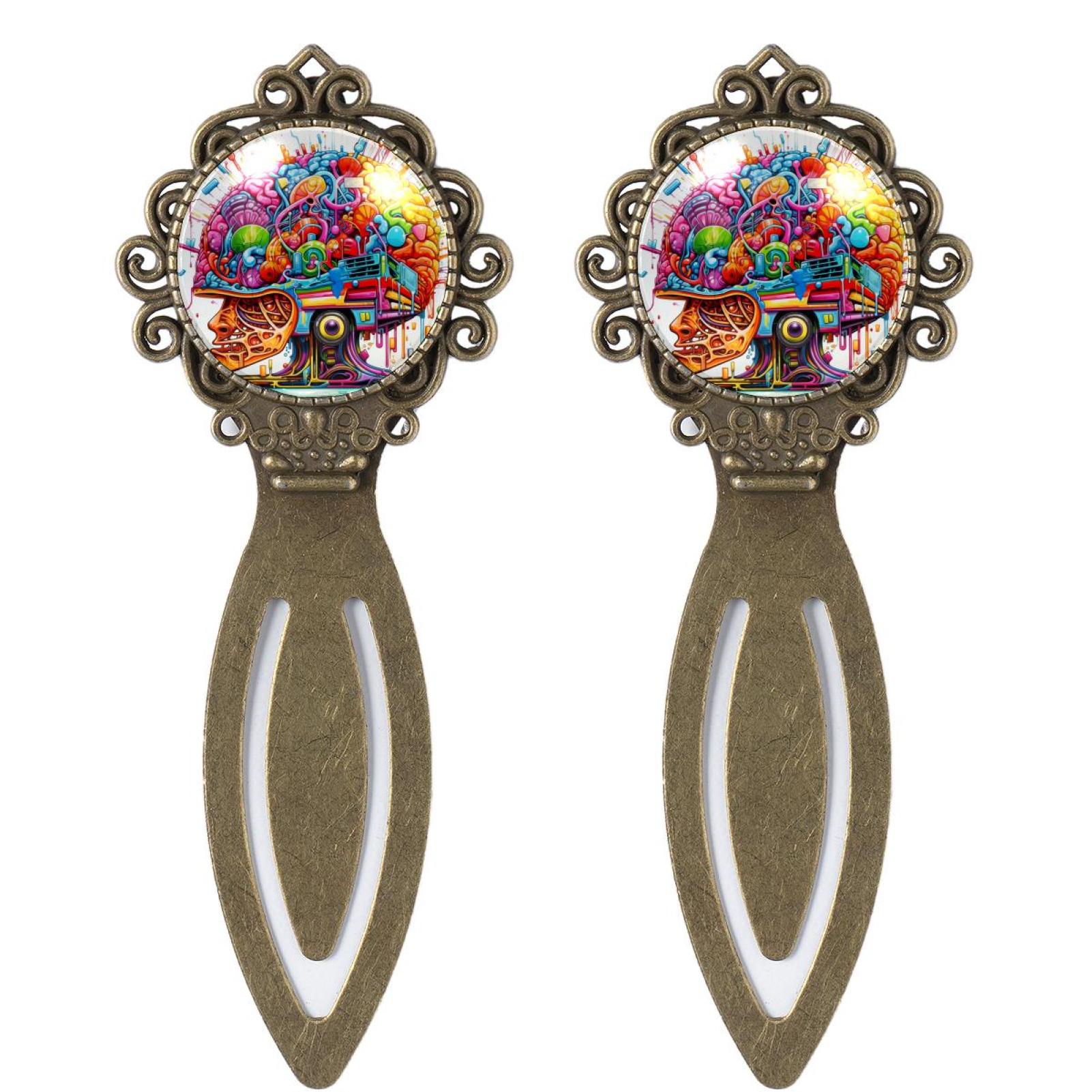 Graffiti Elegant Stainless Steel Vintage Copper-Colored Lace Bookmarks ...