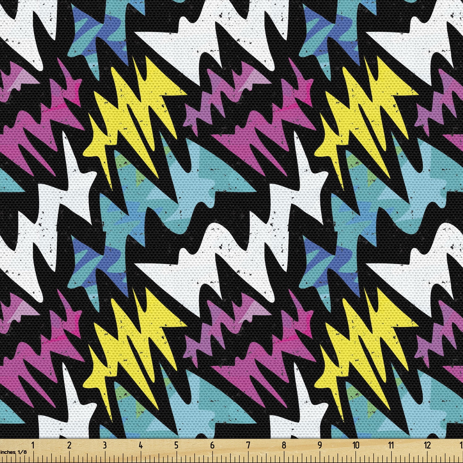 Graffiti Fabric by the Yard, Hand Drawn Modern Street Art Illustration ...