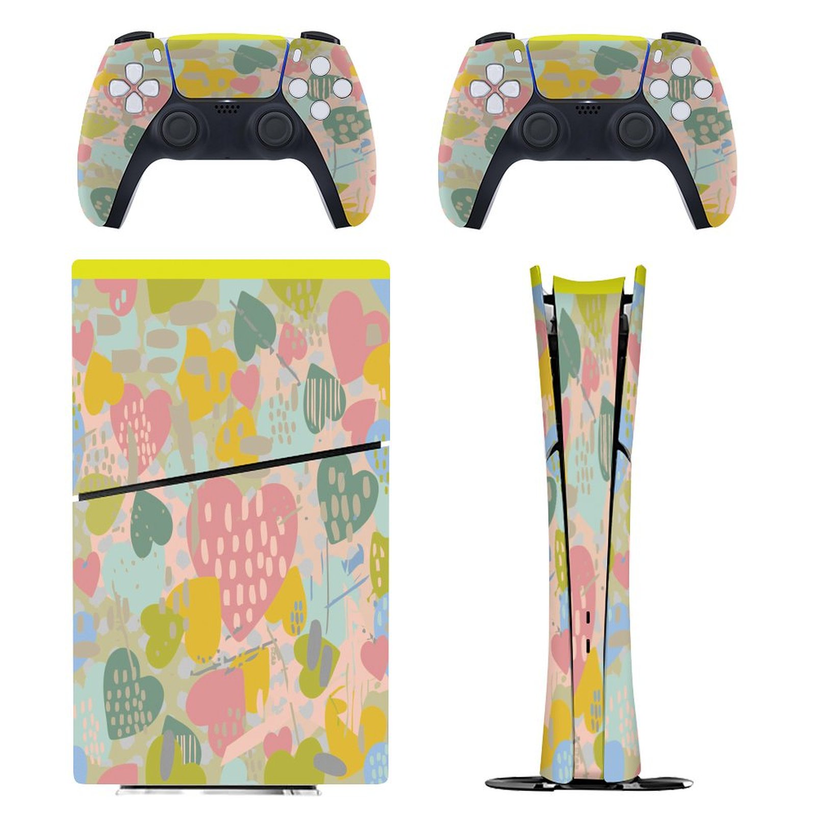 Graffiti, Hearts, Watercolors PS5/PS5 Slim Digital Disc Skin Sticker ...