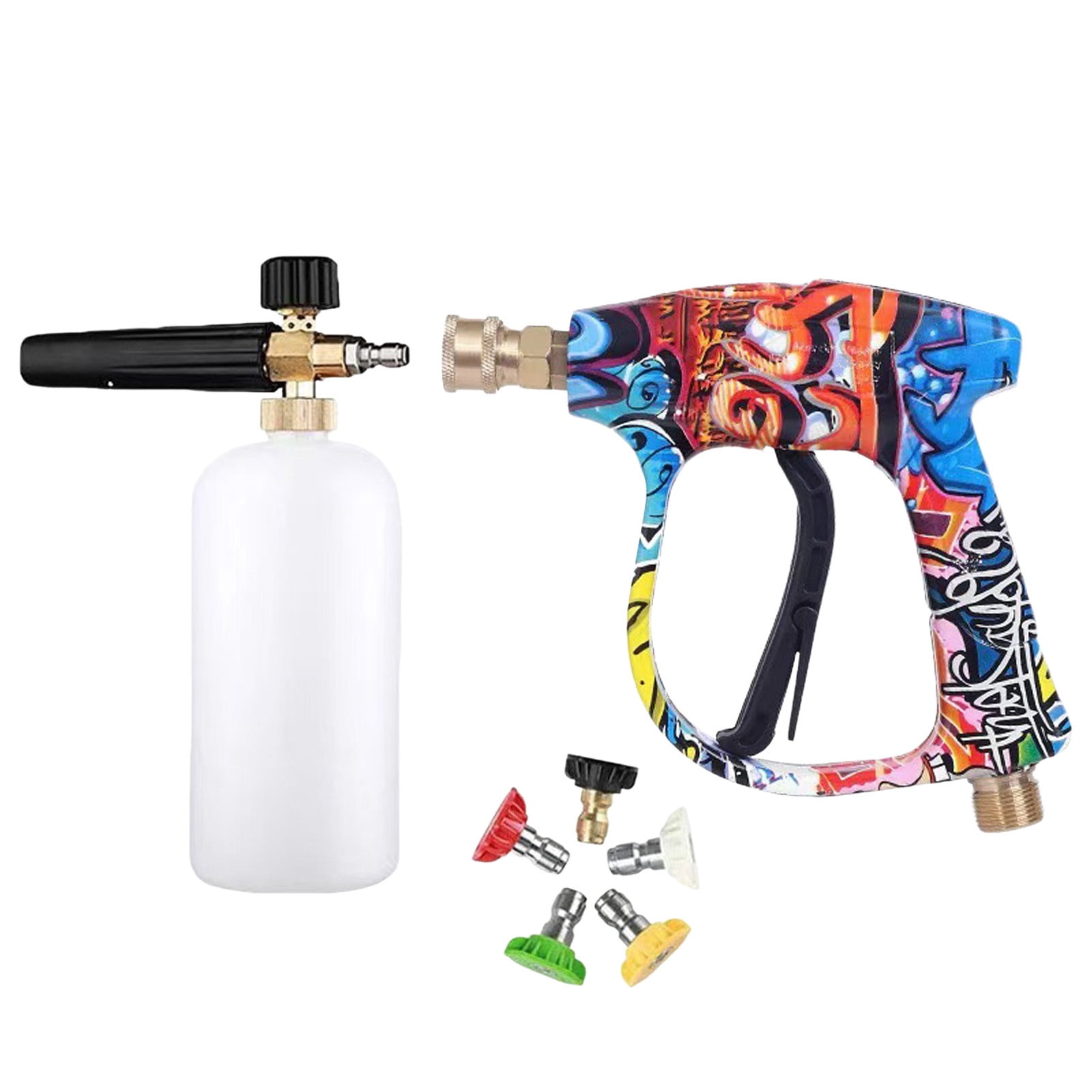 Graffiti High Pressure Washer Gun - 3000 PSI 5-in-1 Power Wash Spray ...