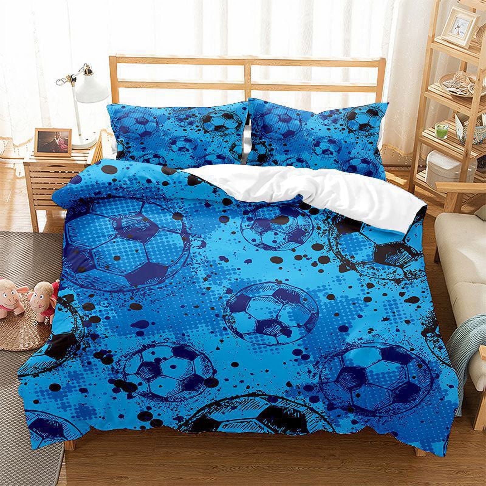 Graffiti Hippie Quilt Cover With Pillow Cases Child Room Decor, Soccer ...
