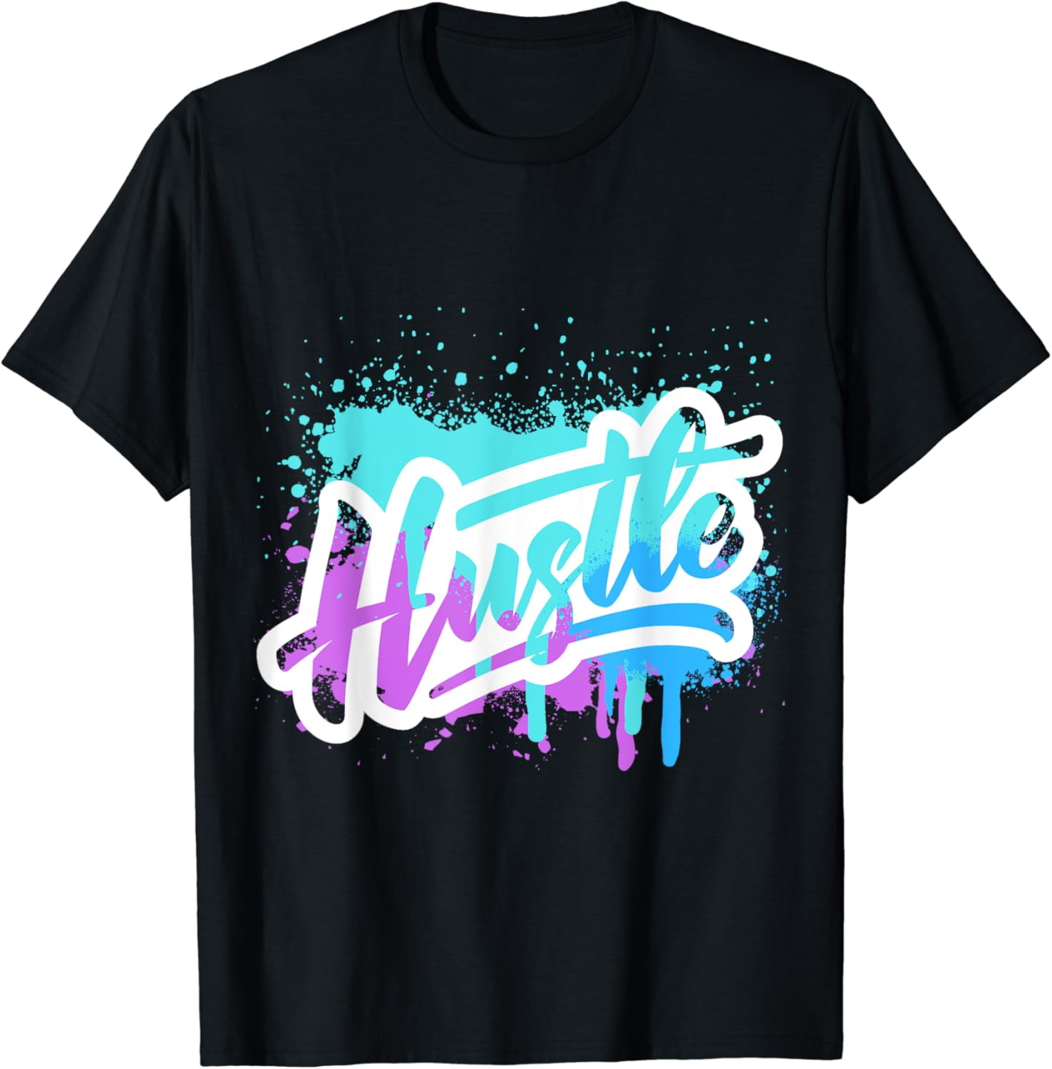 Graffiti Hustle Grind Spray Paint Hard Work Hustler T-Shirt - Walmart.com