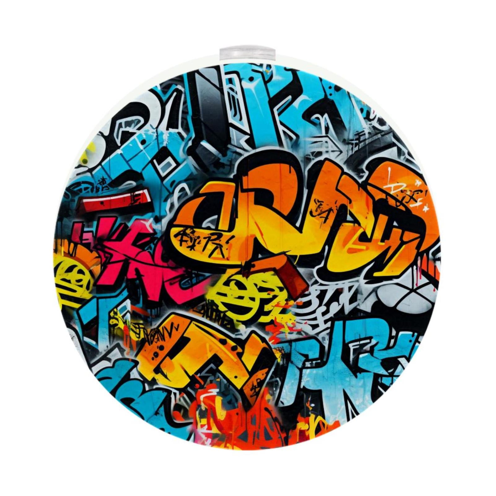 Graffiti LED Round Night Light-2PCS: Bright and Energy Efficient ...
