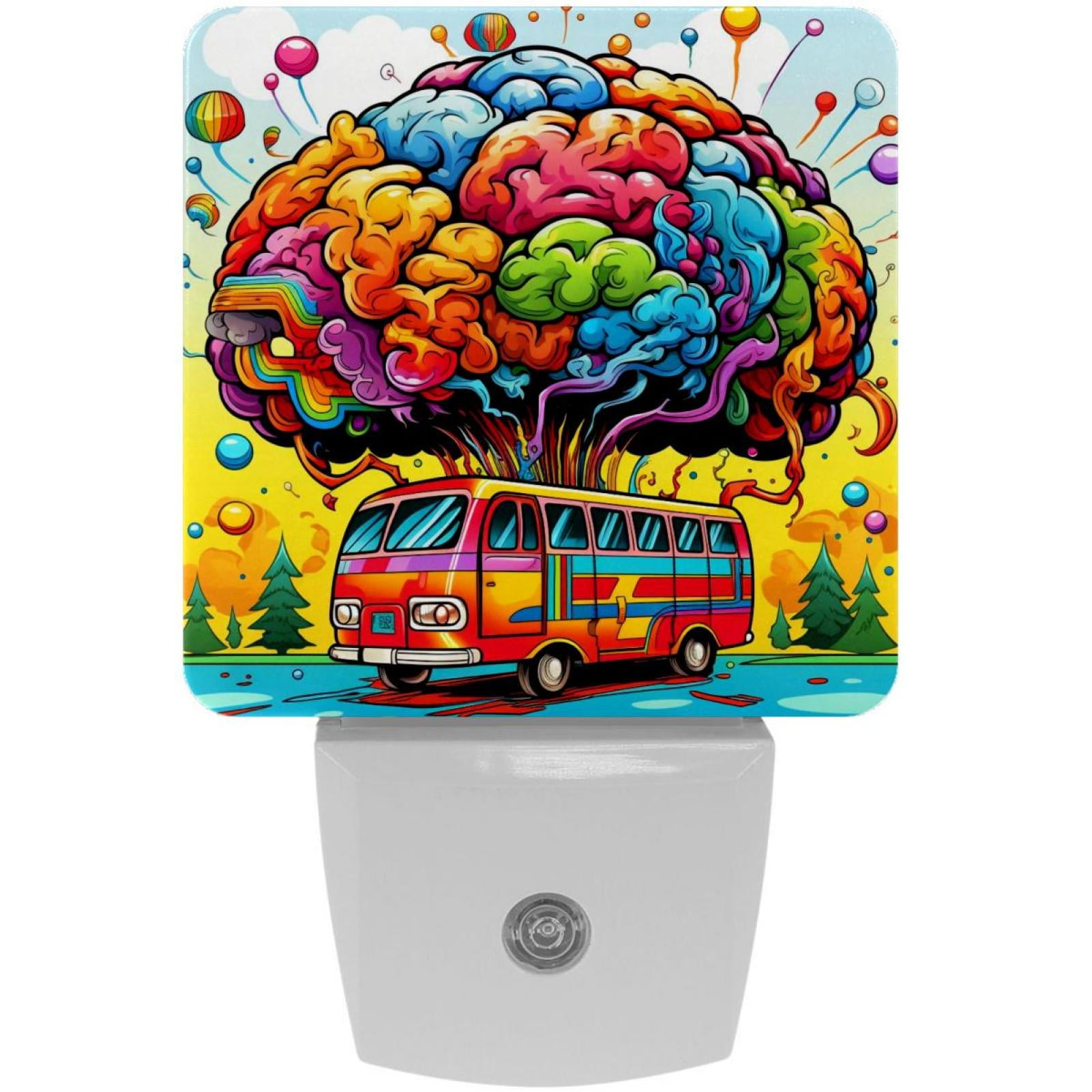 Graffiti LED Square Night Light - Energy Efficient Plug-in Nightlight ...