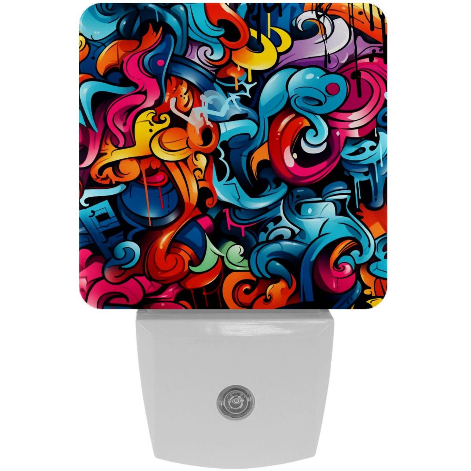 Graffiti LED Square Night Light - Energy Efficient and Stylish ...