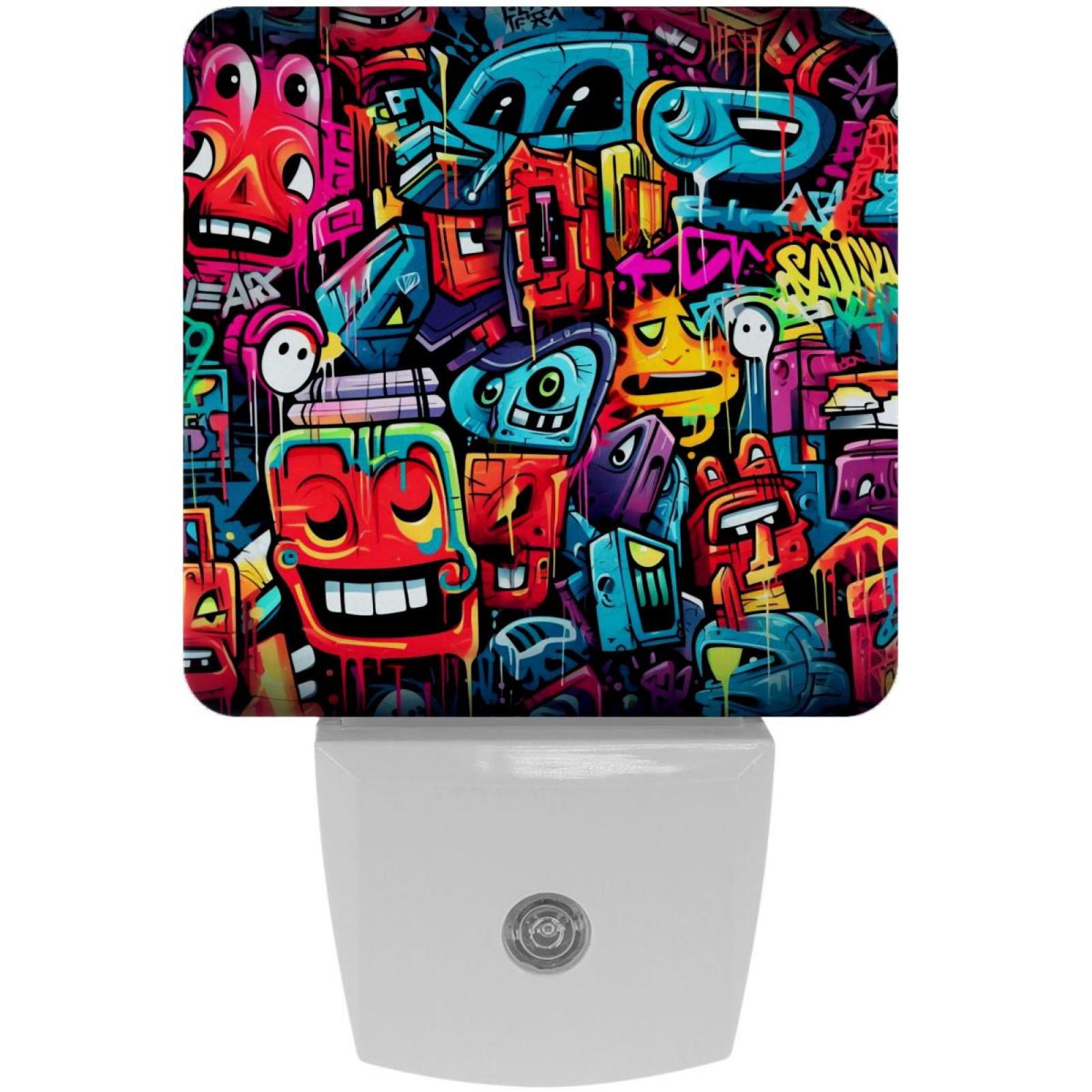 Graffiti LED Square Night Light - Energy Efficient and Stylish ...