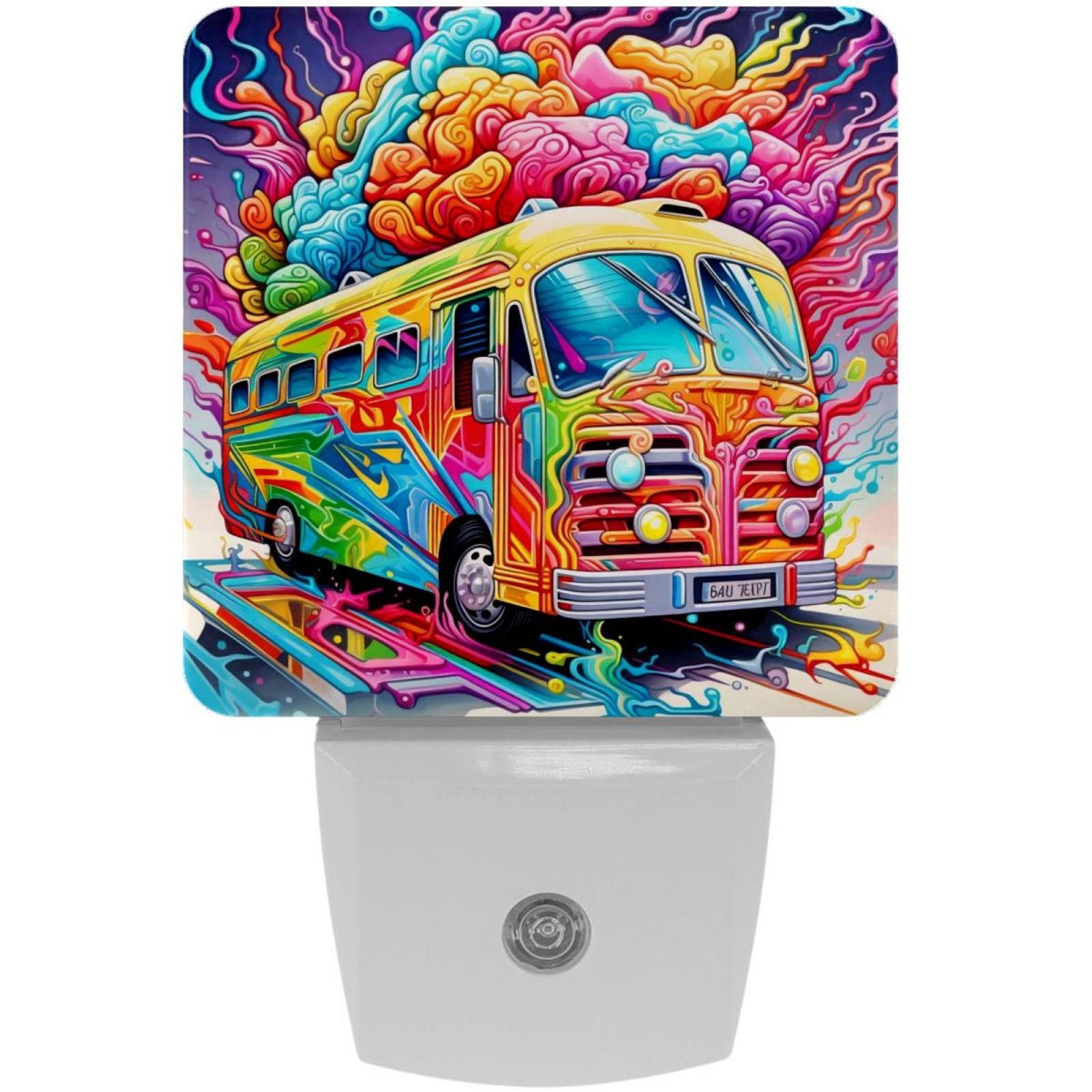 Graffiti LED Square Night Light - Small and Bright Square-shaped LED ...