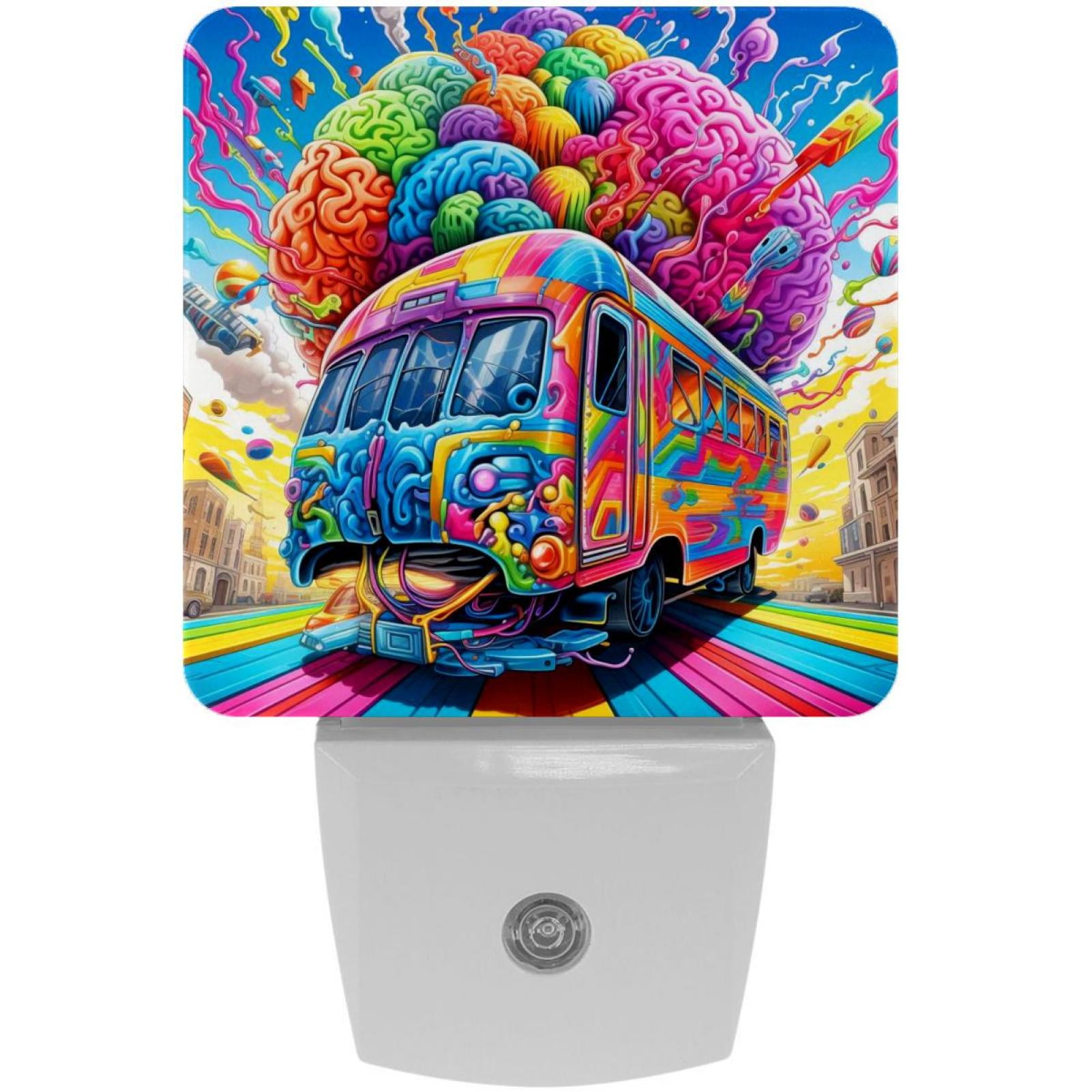 Graffiti LED Square Night Lights for Bedroom and Living Room ...