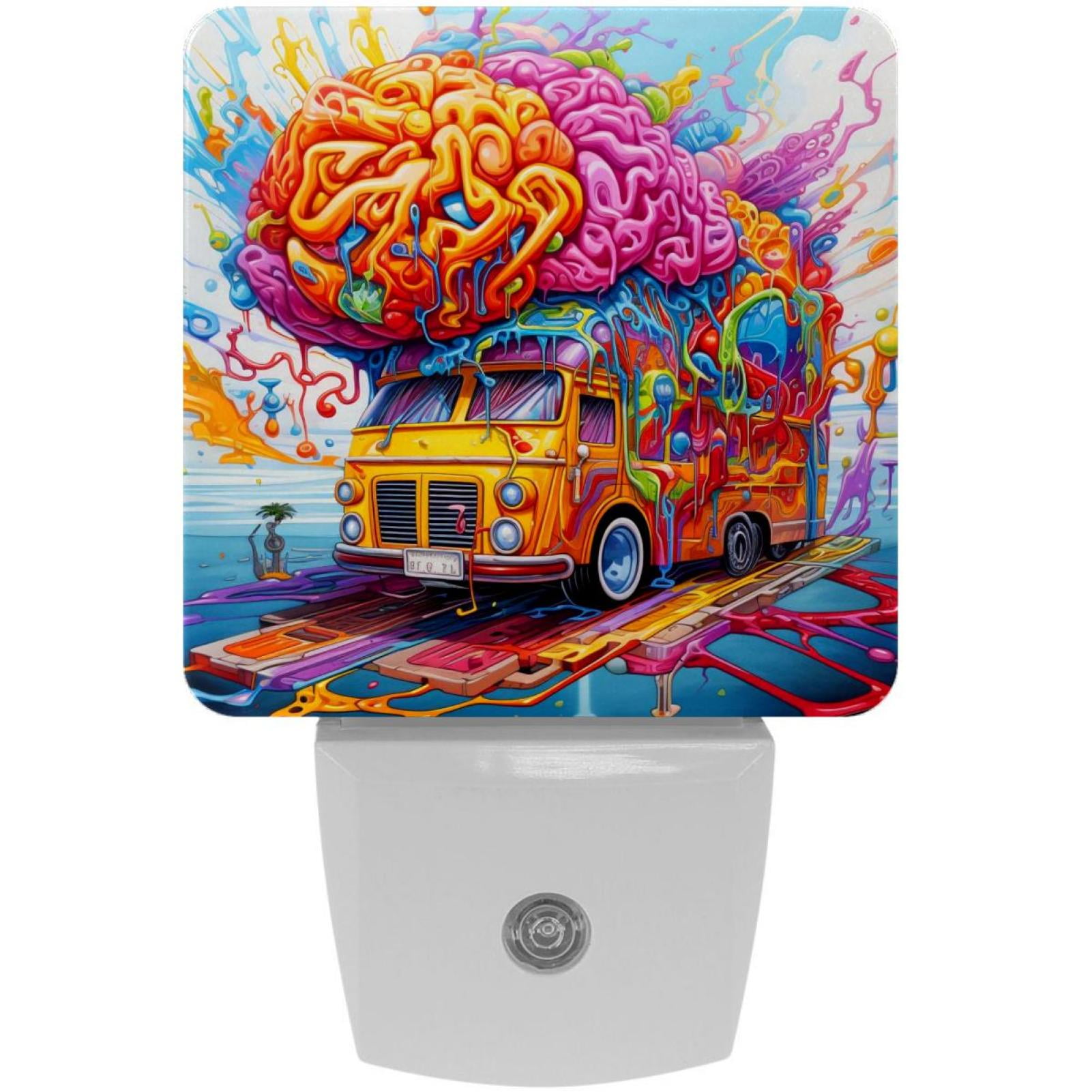 Graffiti LED Square Night Lights for Bedroom and Living Room ...