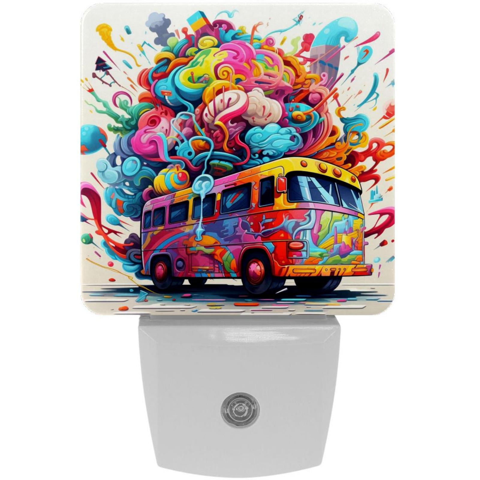 Graffiti LED Square Night Lights - Bedside Lighting Solution for a ...