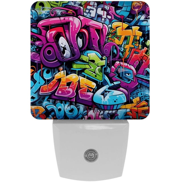 Graffiti LED Square Night Lights - Compact and Multifunctional ...