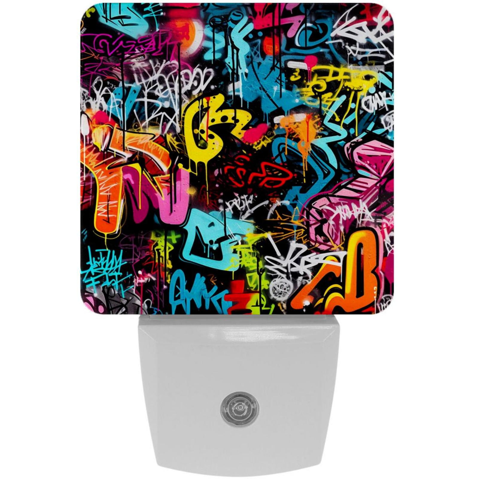 Graffiti LED Square Night Lights - Energy Efficient and Contemporary ...