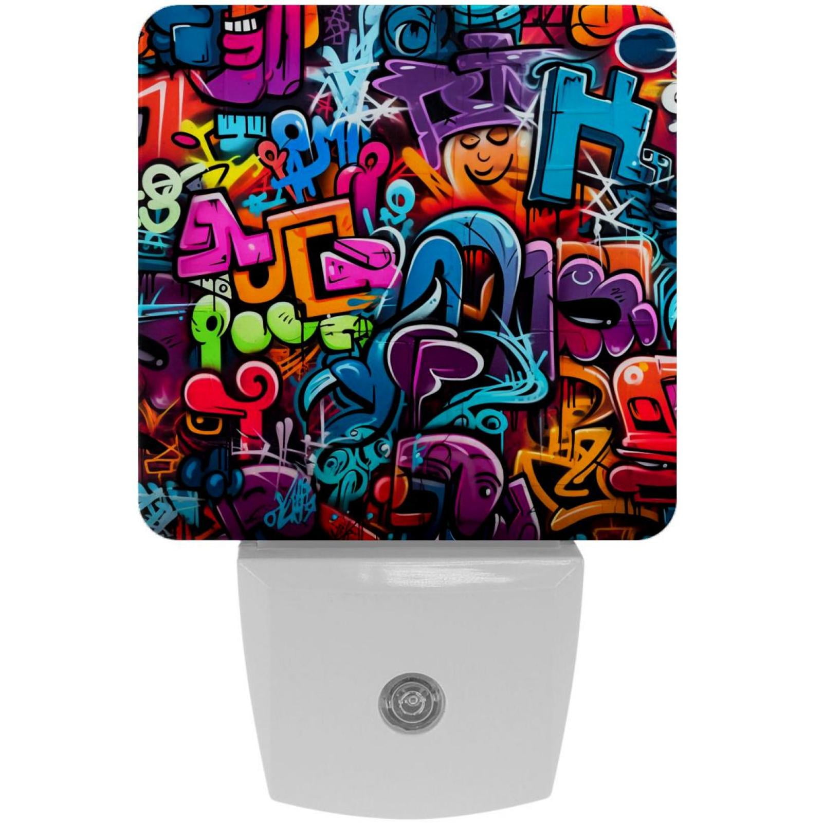 Graffiti LED Square Night Lights - Energy Efficient and Contemporary ...
