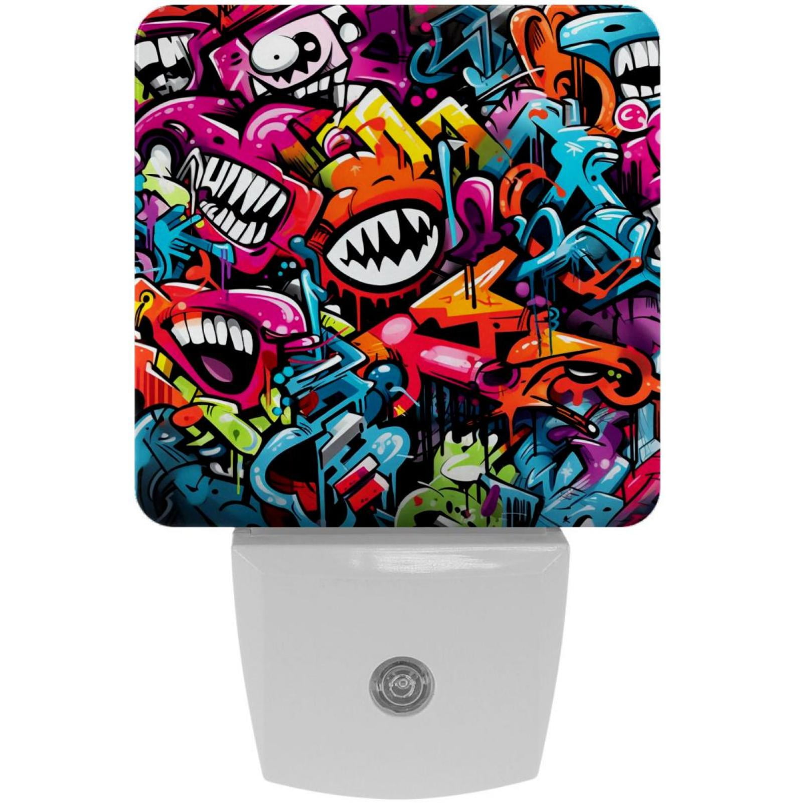 Graffiti LED Square Night Lights - Energy Efficient and Contemporary ...