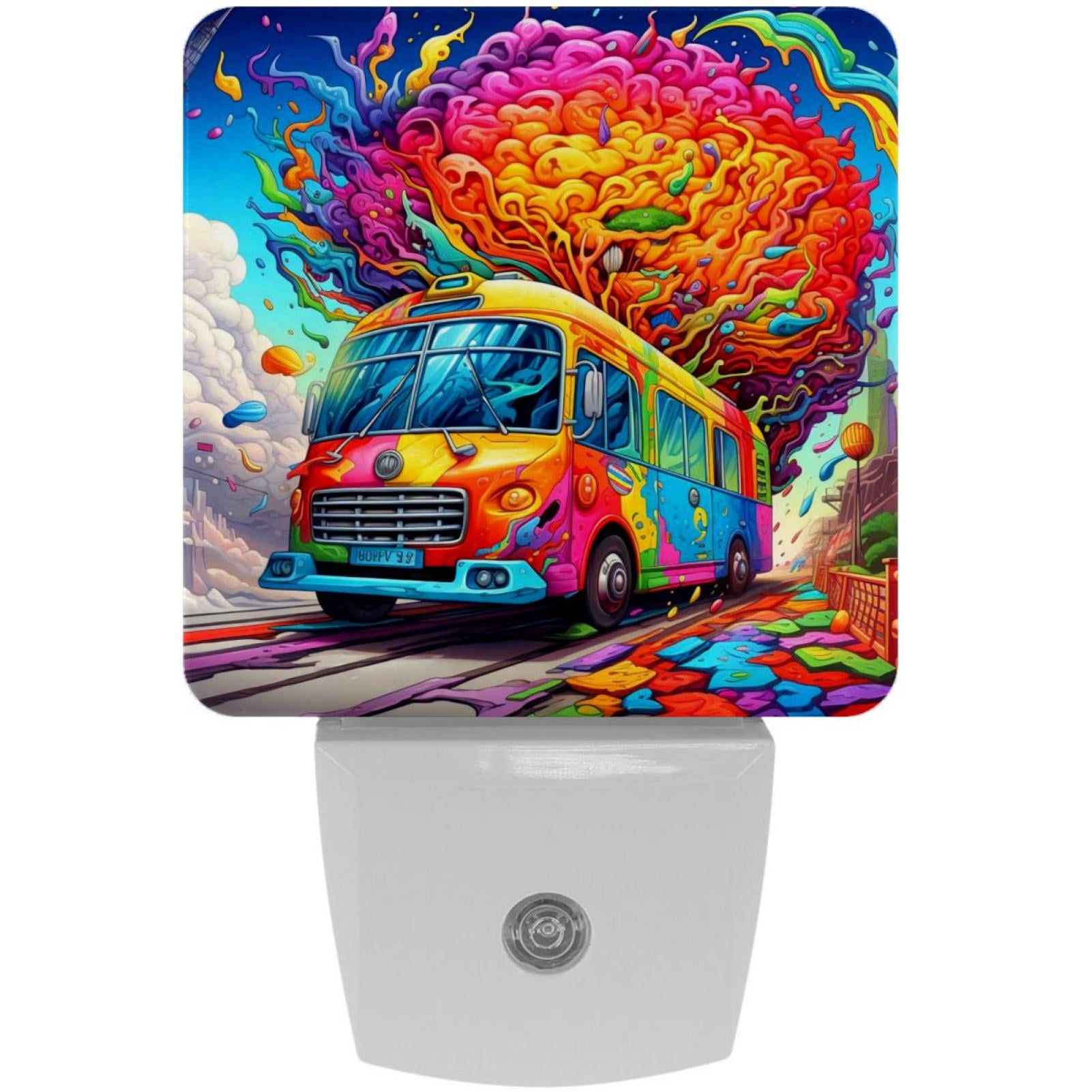 Graffiti LED Square Night Lights - Energy Efficient and Stylish Bedroom ...
