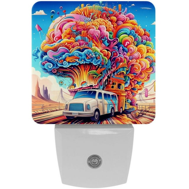 Graffiti LED Square Night Lights - Energy Efficient and Stylish Bedroom ...