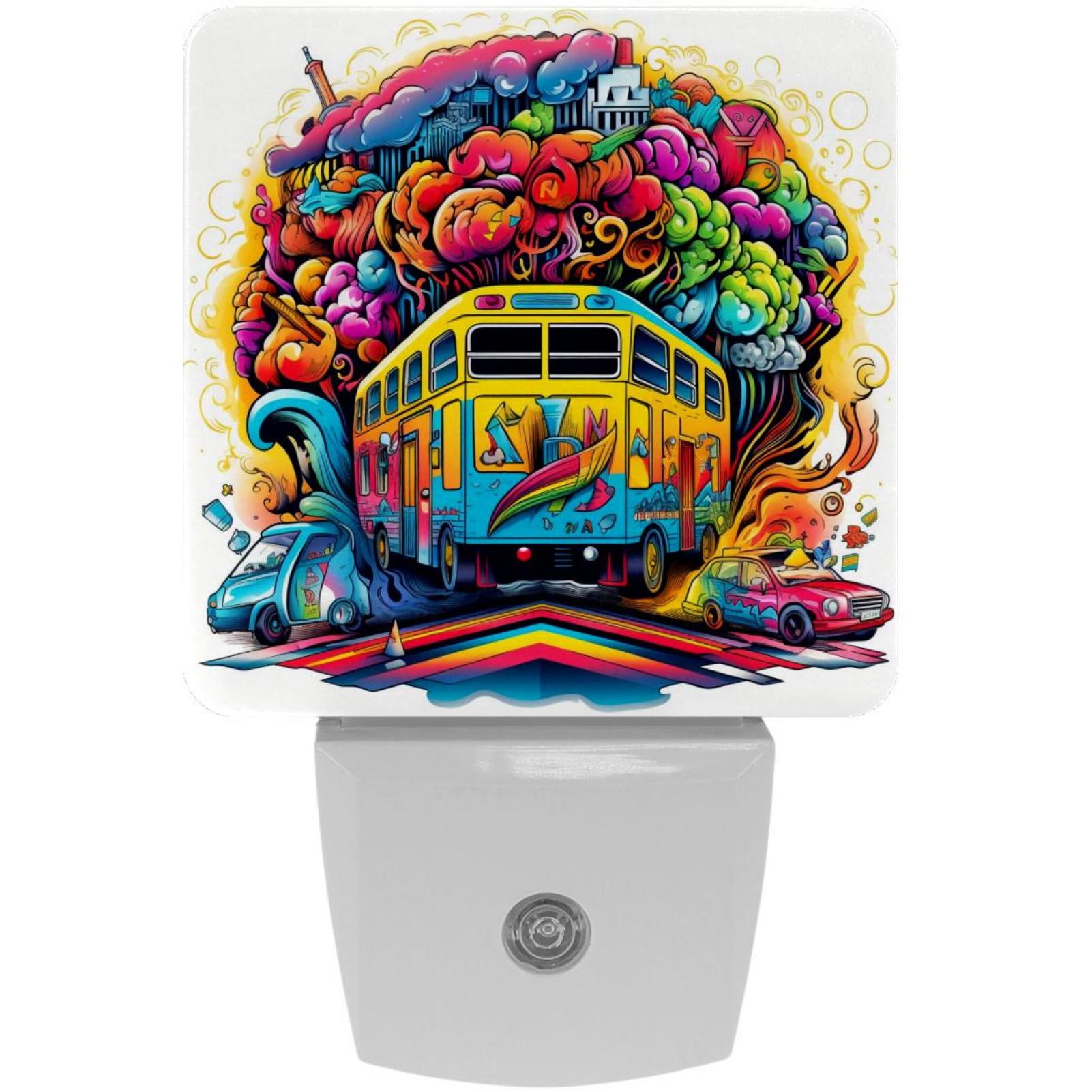 Graffiti LED Square Night Lights: Energy-Efficient and Stylish ...