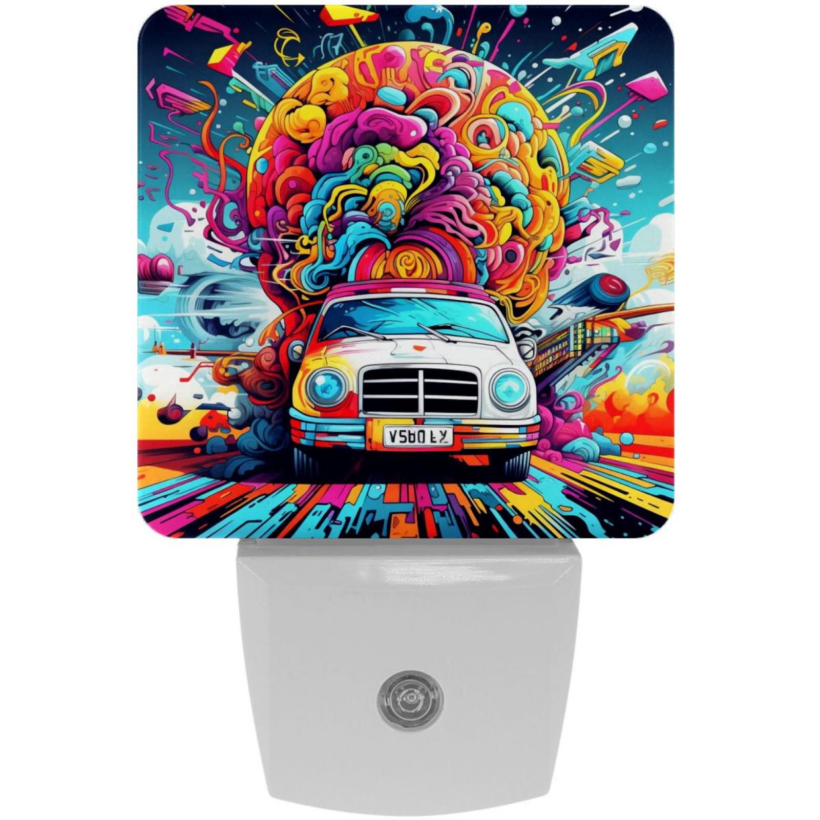 Graffiti LED Square Night Lights - Energy Efficient and Stylish Room ...