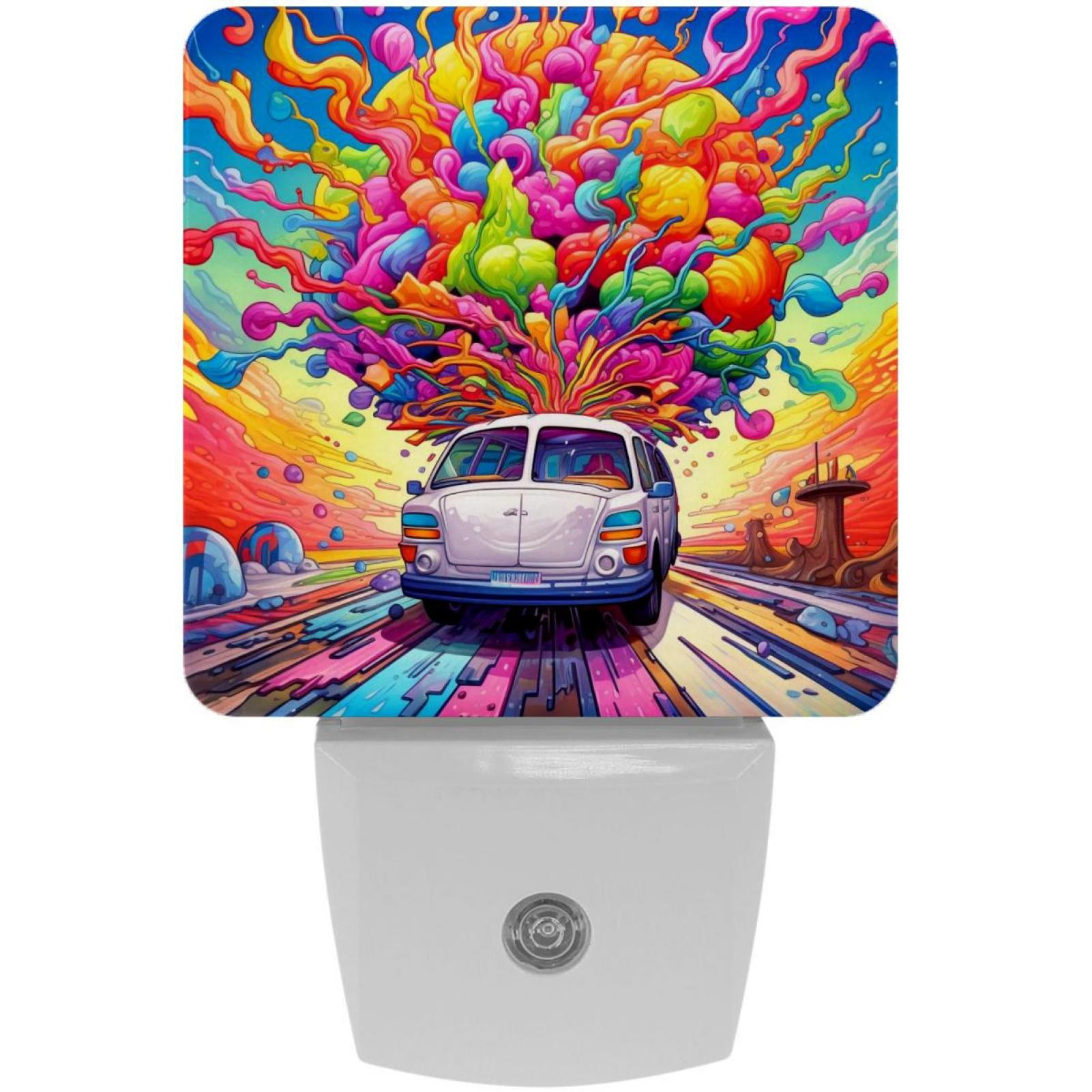 Graffiti LED Square Night Lights - Energy Efficient and Stylish Room ...