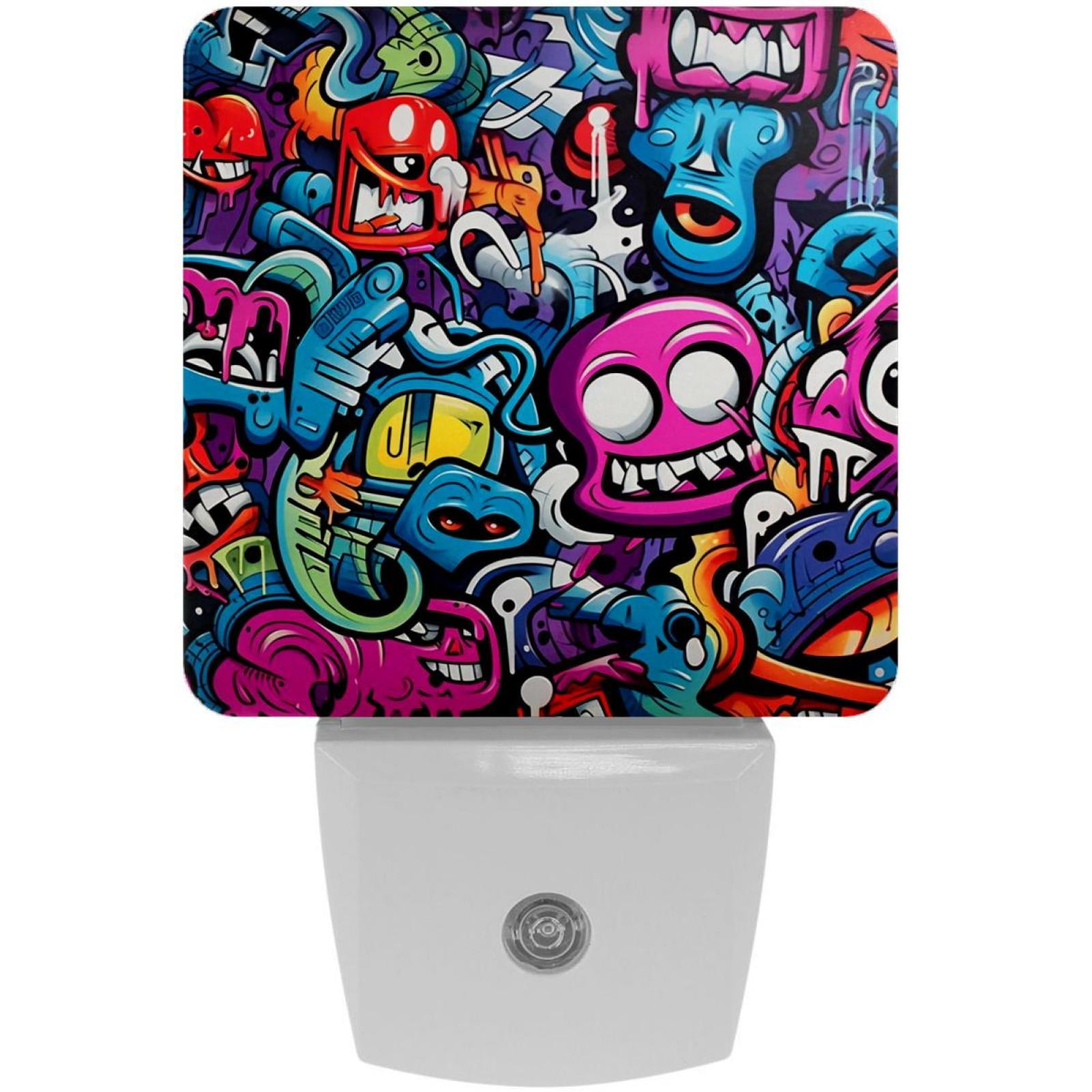 Graffiti LED Square Night Lights: Innovative Illumination for a ...