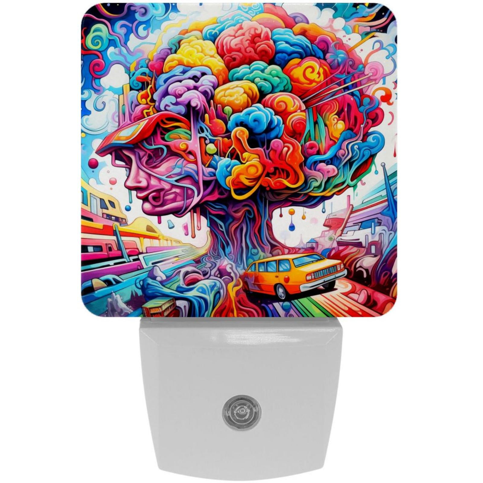 Graffiti LED Square Night Lights - Modern Design, Energy Efficient ...