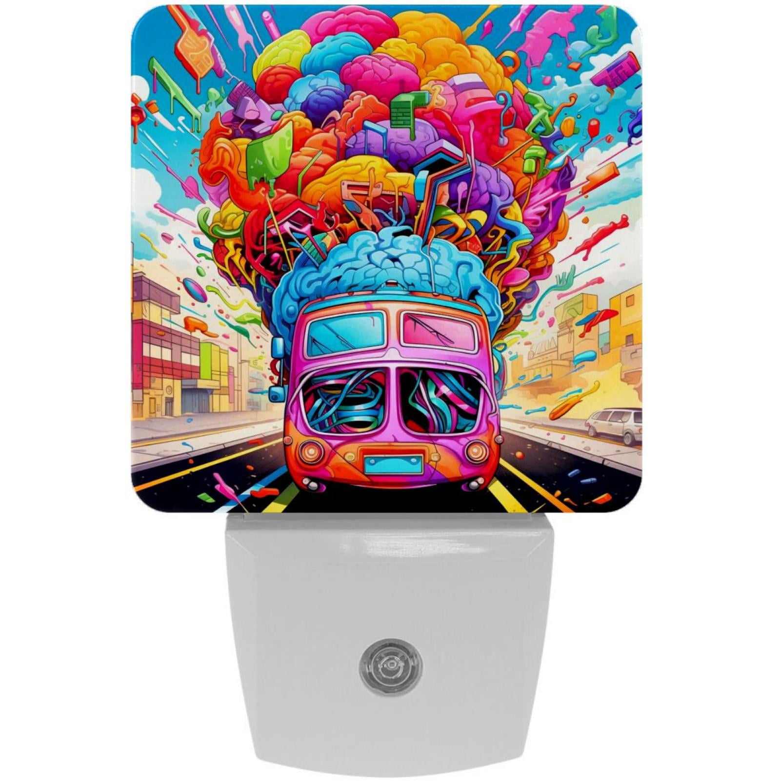 Graffiti LED Square Night Lights - Stylish and Energy-Efficient ...