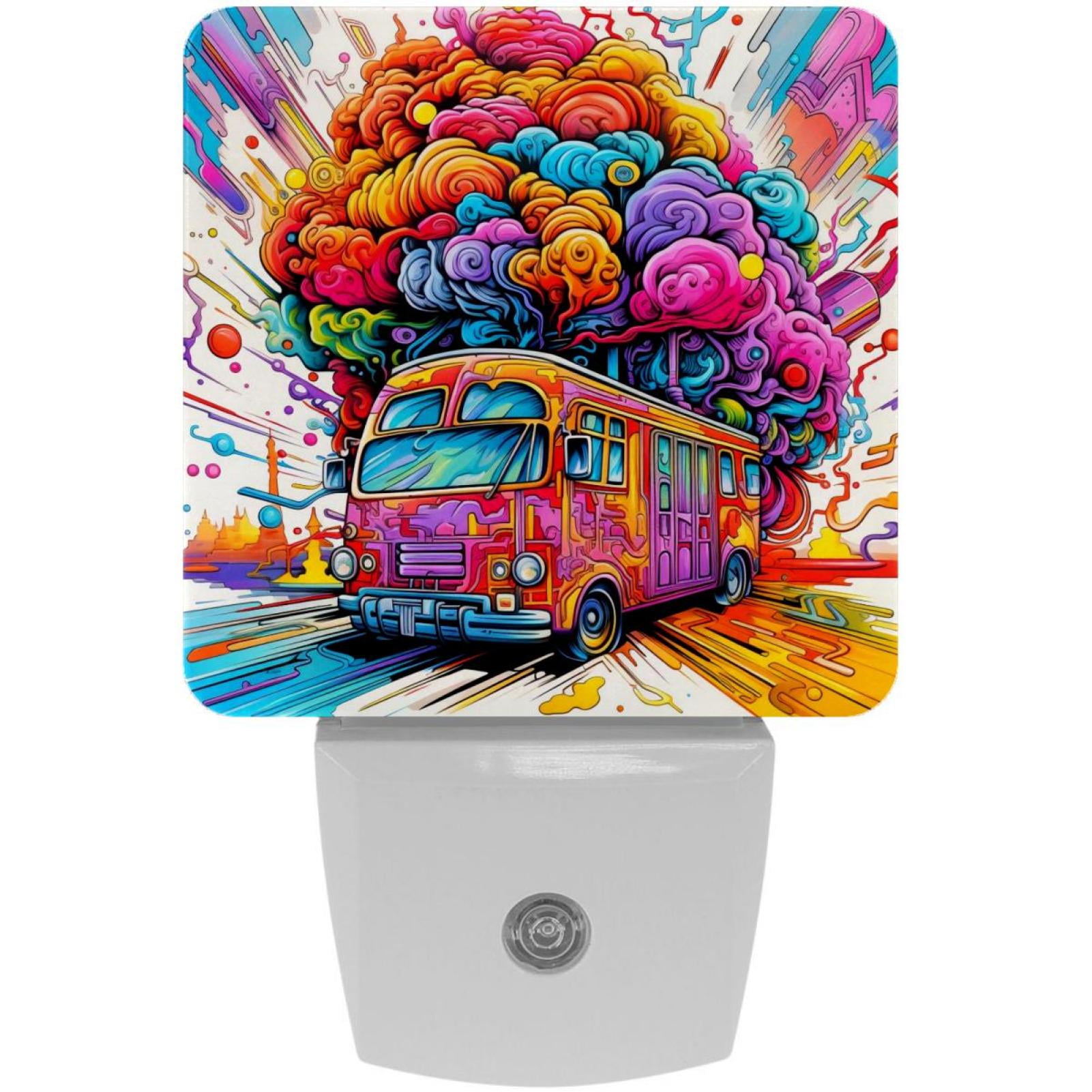 Graffiti LED Square Night Lights - Stylish and Energy-Efficient ...