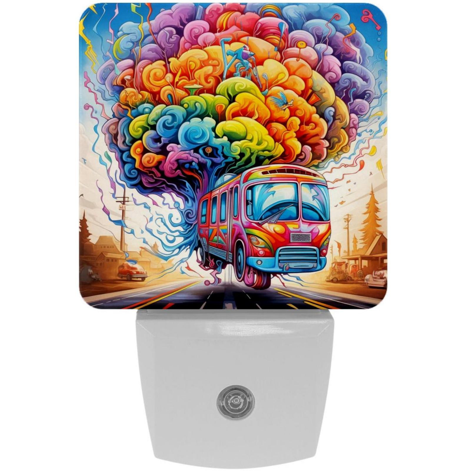 Graffiti LED Square Night Lights - Stylish and Energy-Efficient Room ...