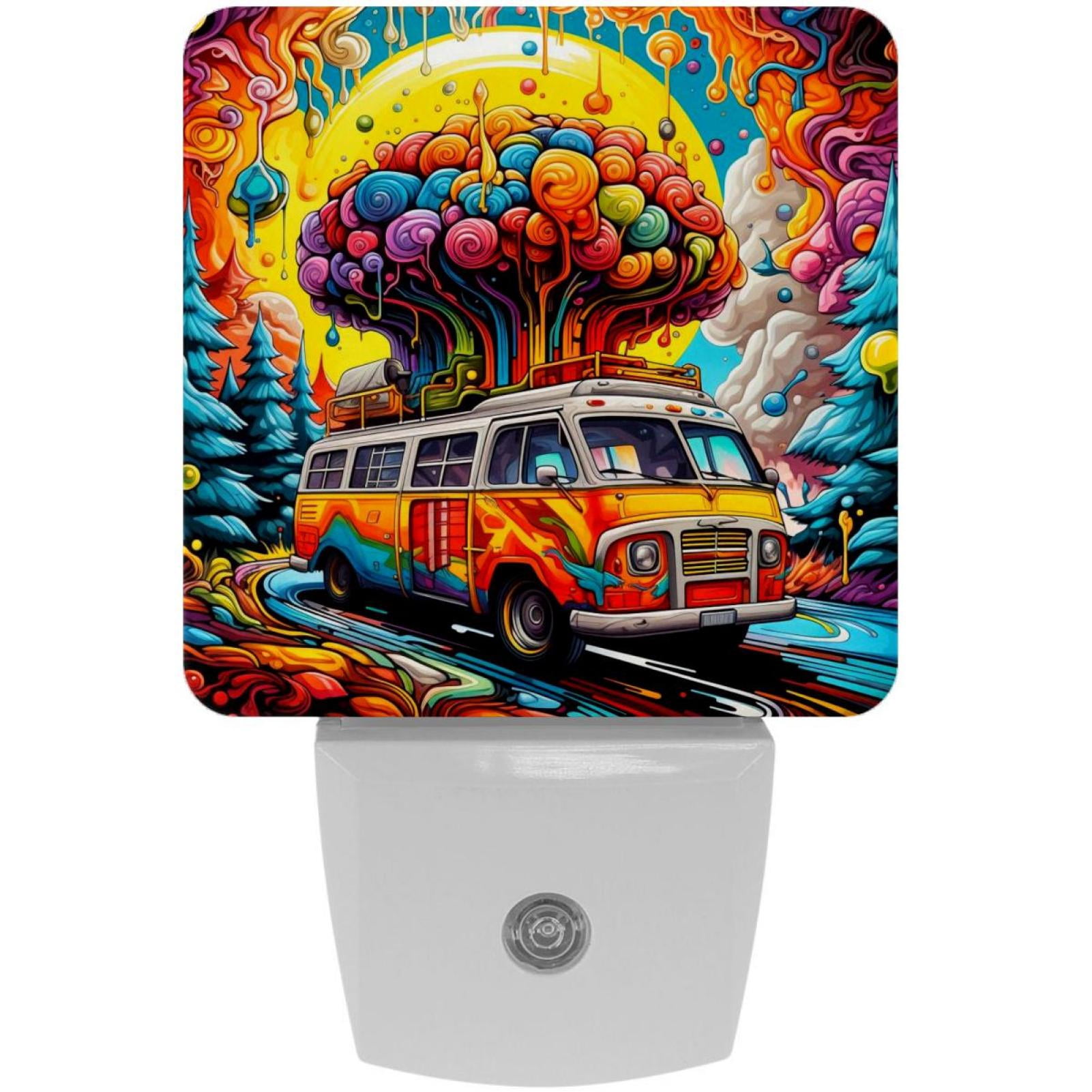 Graffiti LED Square Night Lights - Stylish and Energy-Efficient Room ...